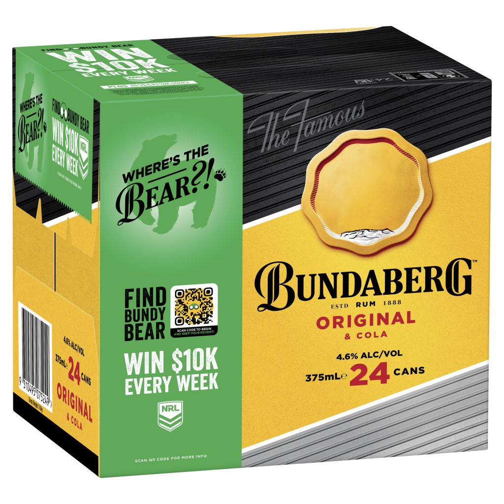 Bundaberg Original Rum & Cola 24 Pack 375mL - Local Liquor