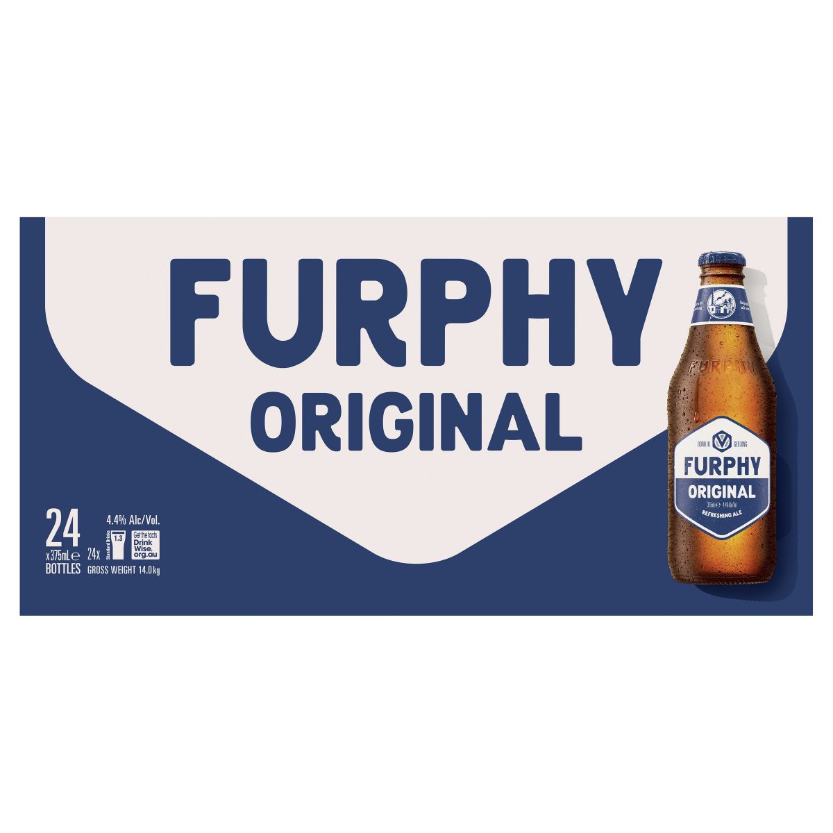 Furphy ORIGINAL Refreshing Ale 24x375mL Bottle Carton - Local Liquor