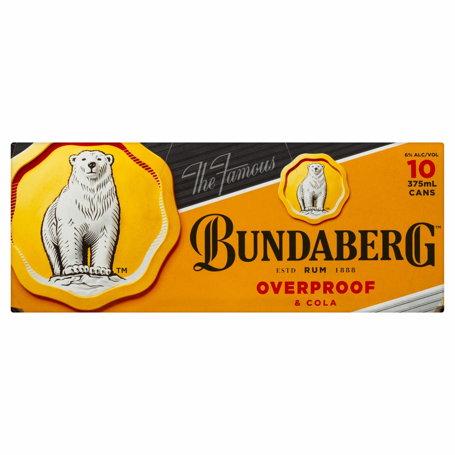 Bundaberg OP Rum & Cola Cans 10 Pack 375mL - Local Liquor