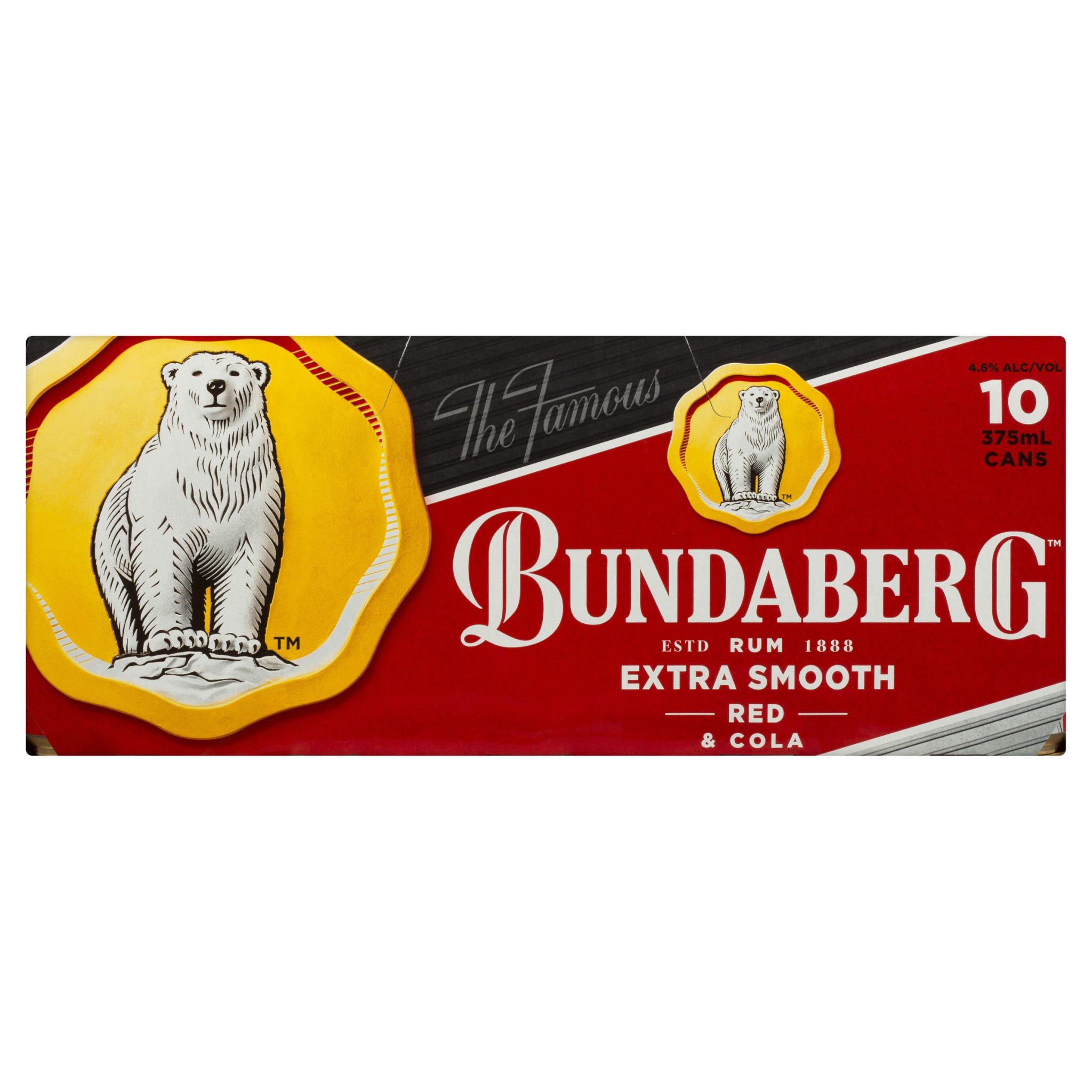 Bundaberg Red Rum & Cola Cans 10 Pack 375mL - Local Liquor